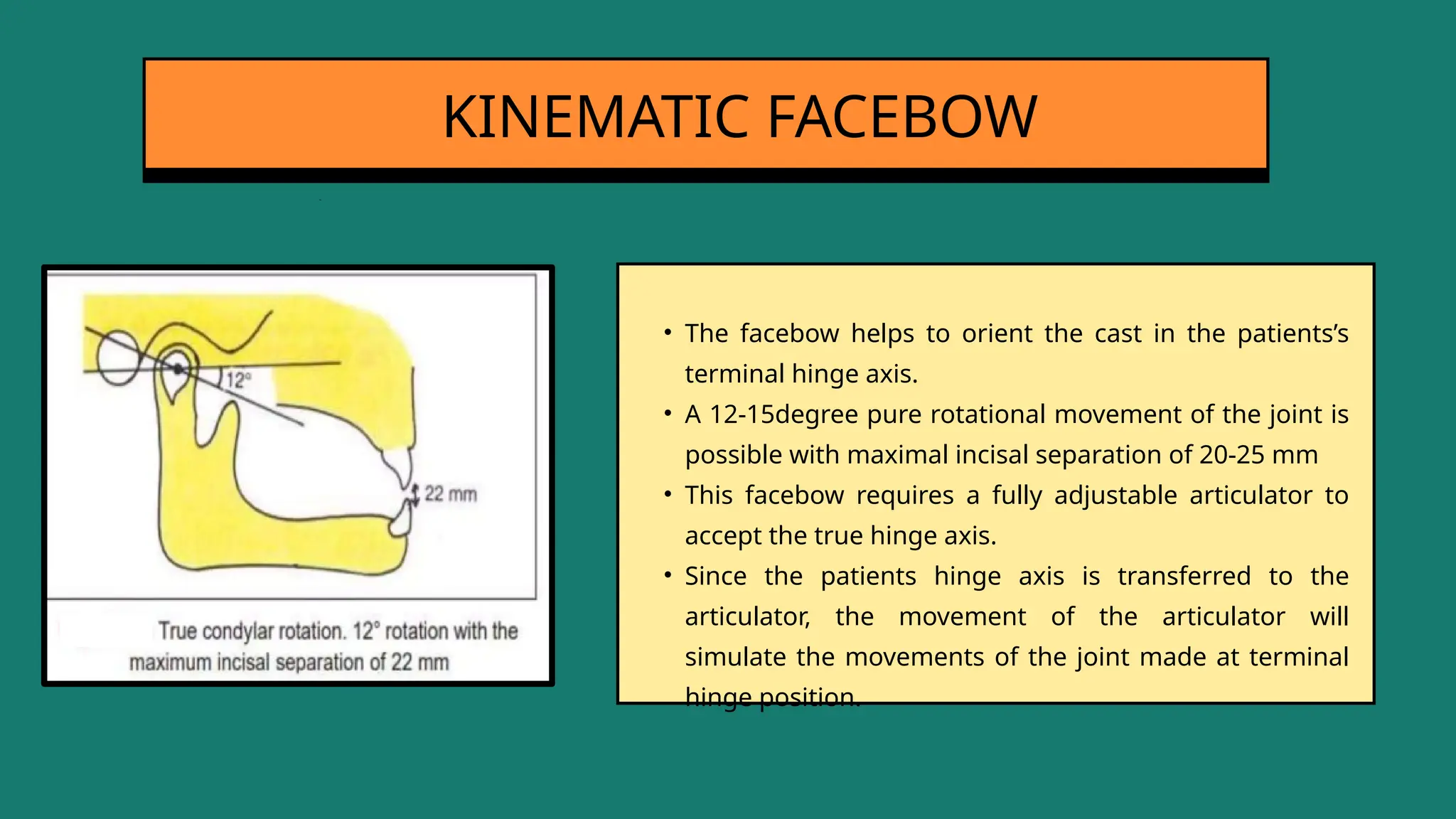 Facebow record, transfer and articulation | PPTX
