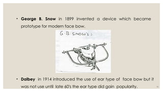 FACEBOW, types, procedures, importance of facebow in Complete dentures ...