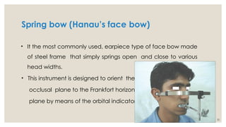 FACEBOW, types, procedures, importance of facebow in Complete dentures ...