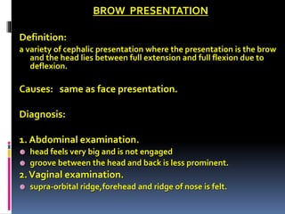 FACE, BROW, OCCIPITO-POSTERIOR LHV by Dr Khin Latt.pptx