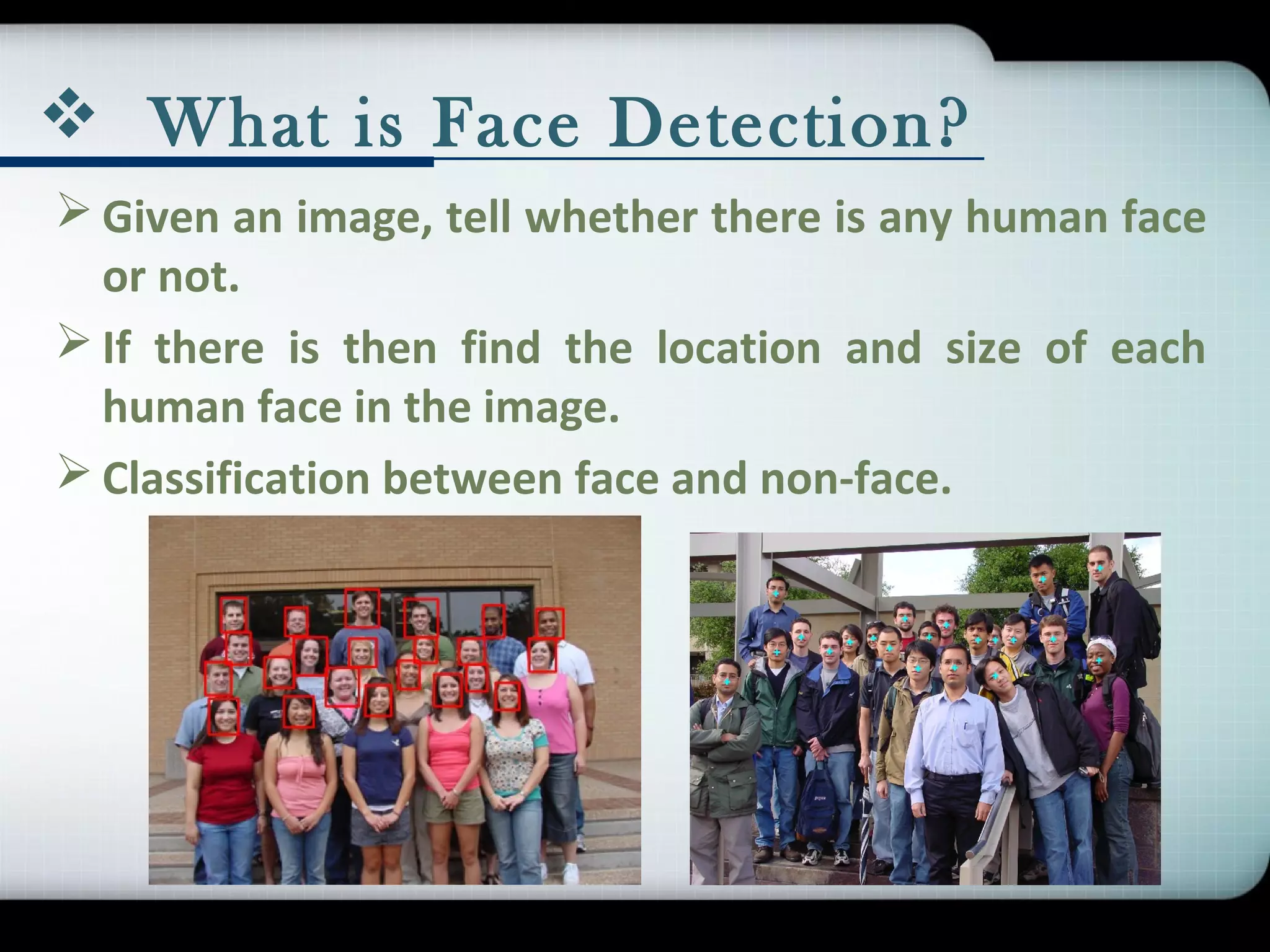 Face Detection Using Template Matching Ppt Graphics Software