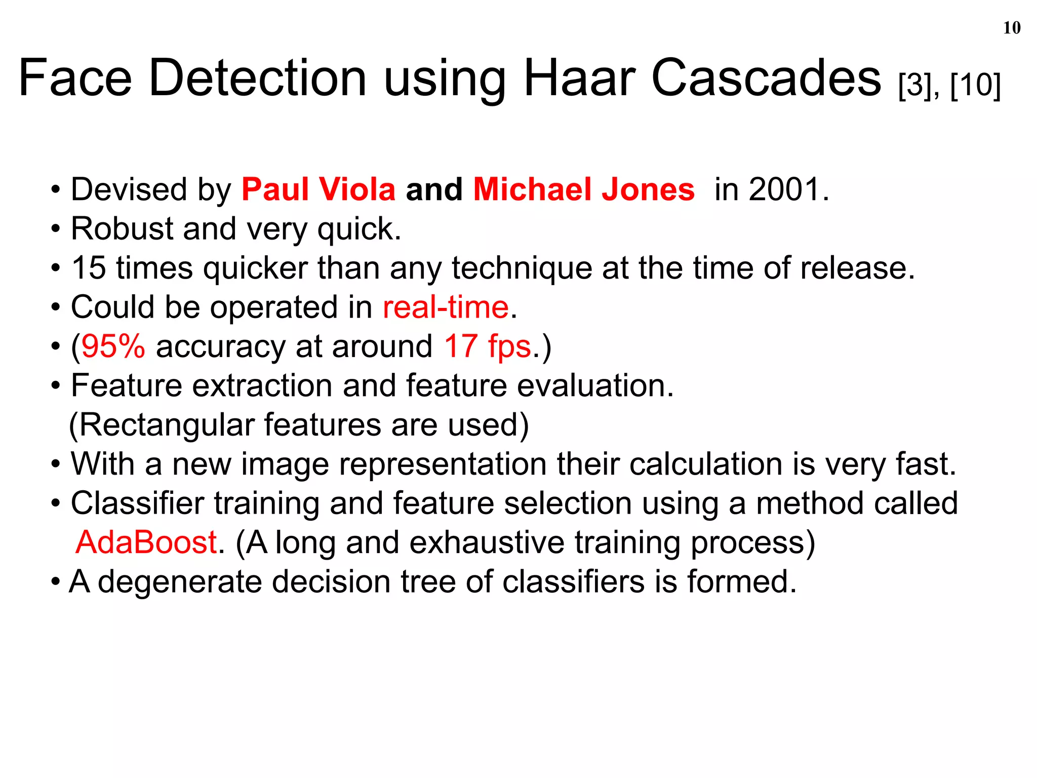Face detection and recognition | PPTX