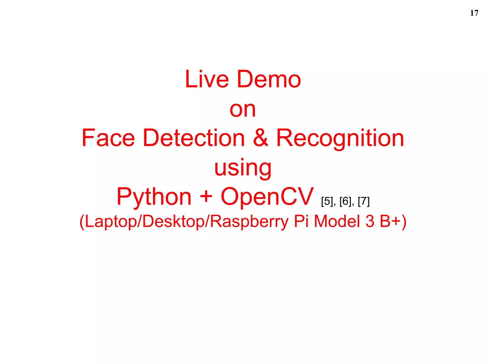 Face detection and recognition | PPTX