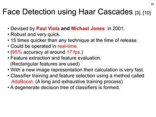 Face detection and recognition | PPTX