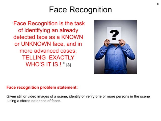 Face Detection And Recognition Pptx Computer Peripherals Computing