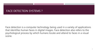 Face detection and recognition | PPT
