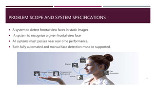 Face detection and recognition | PPT