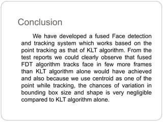 Face detection and tracking in a video sequence | PPT