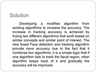 Face detection and tracking in a video sequence | PPT