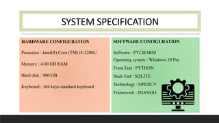 face_detection_att.pptx | Operating Systems | Computer Software and Applications