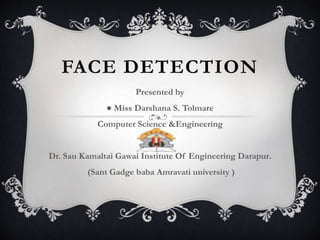 Face detection ppt | PPT