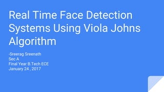 Face detection system design seminar | PPTX | Photo Editing Software | Computer Software and ...