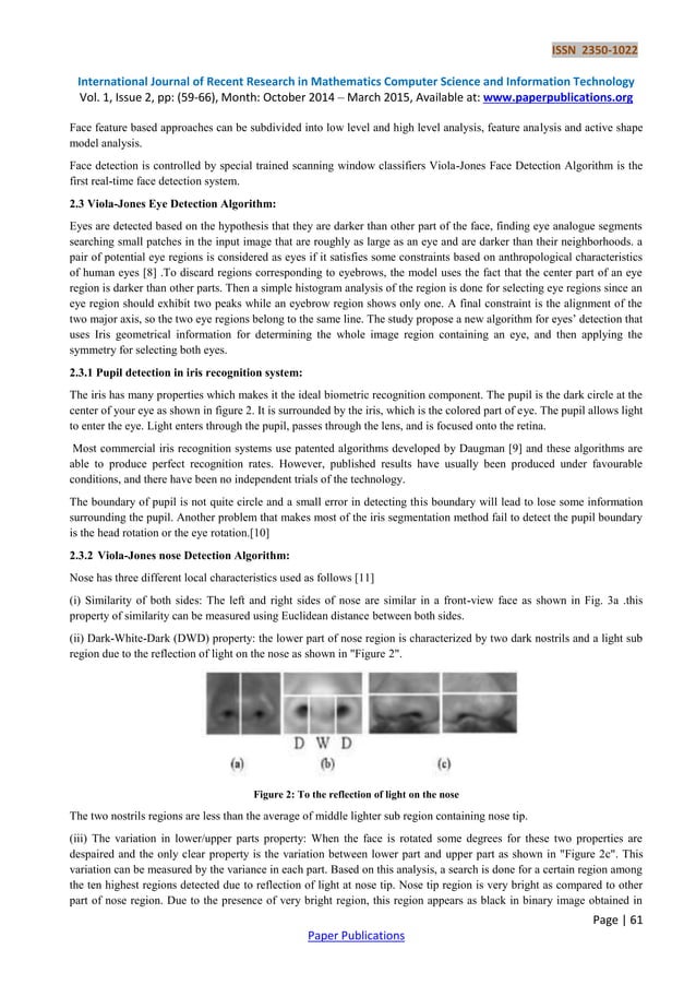 Face Detection Using Modified Viola Jones Algorithm Pdf