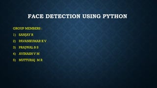 face detect ppt.pptx face detection ppt. | PPT