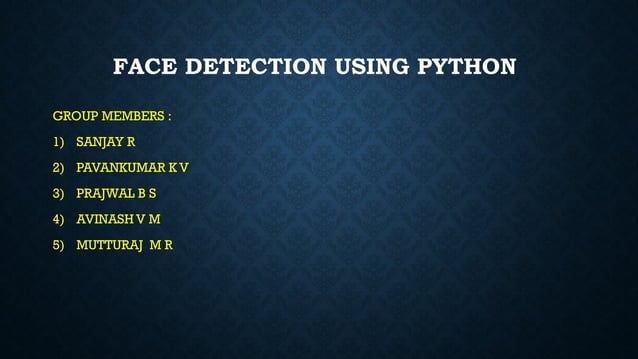 face detect ppt.pptx face detection ppt. | PPT
