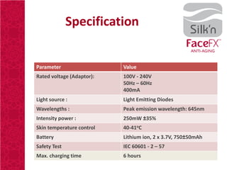 Silk'n Face FX for skin rejuvenation | PDF