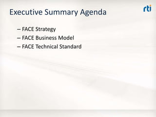 FACE Architecture Executive Summary | PPTX