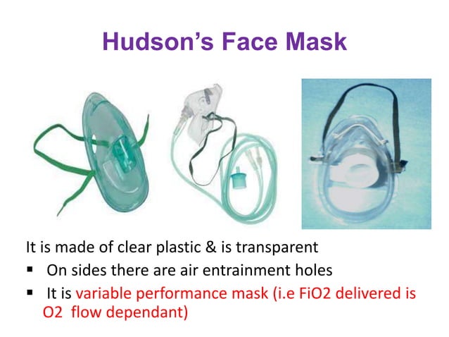 Facemask , oral and nasal airways | PPTX