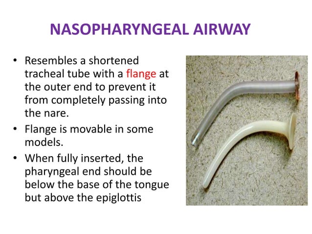 Facemask , oral and nasal airways | PPTX