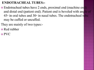 Face mask, airways,et tubes and laryngoscopes | PPTX