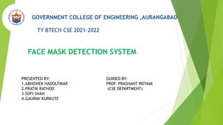 Detect Masks in Real Time with OpenCV, Keras & Deep Learning | PPT