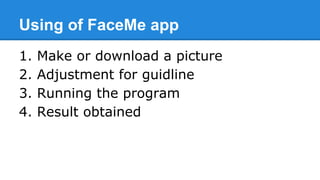 FaceMe app | PDF