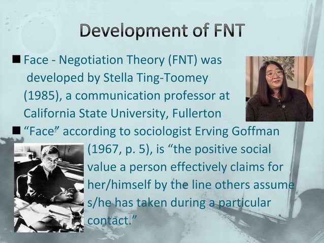 Face negotiation theory | PPTX