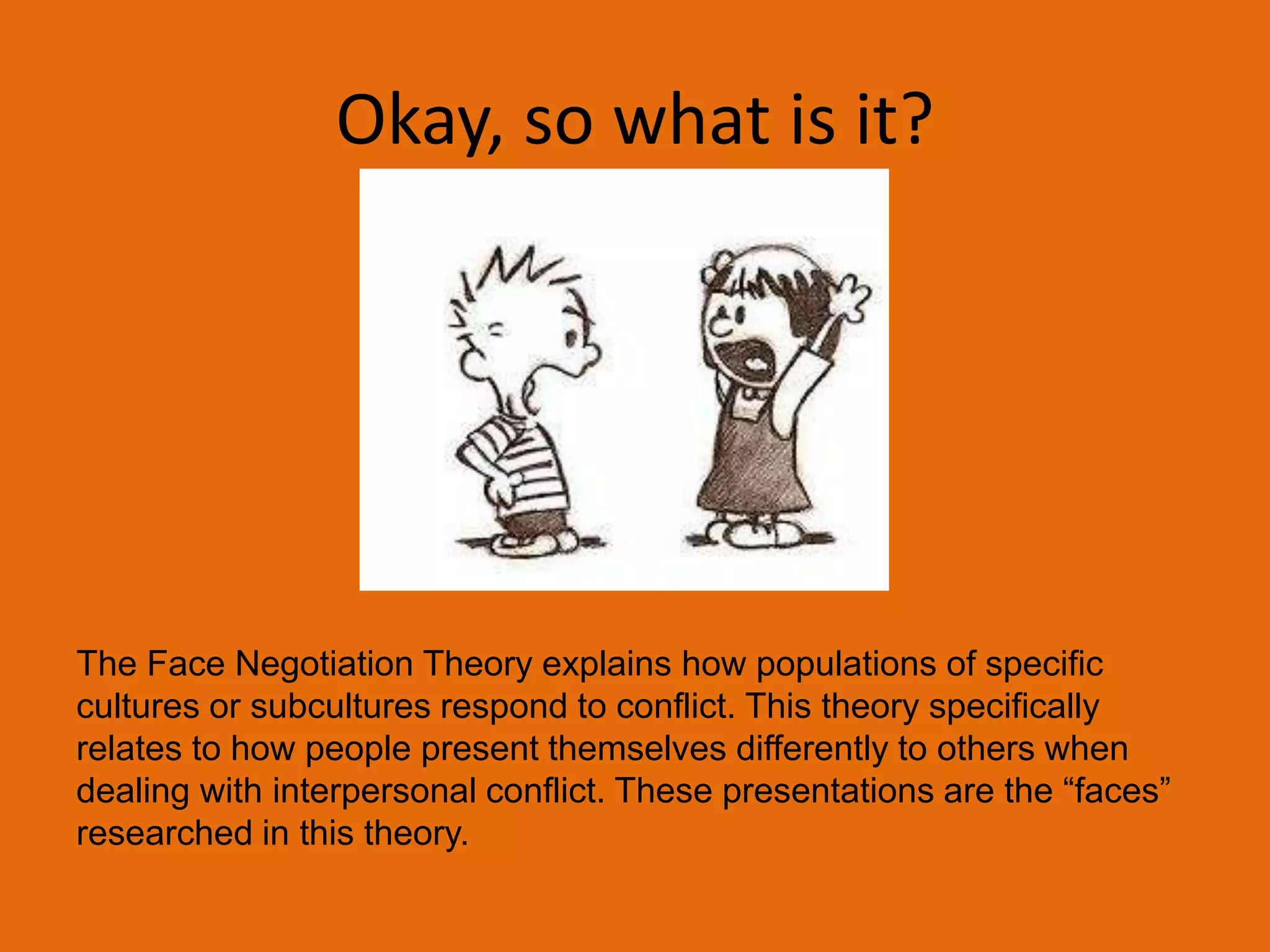 Face Negotiation Theory | PPTX