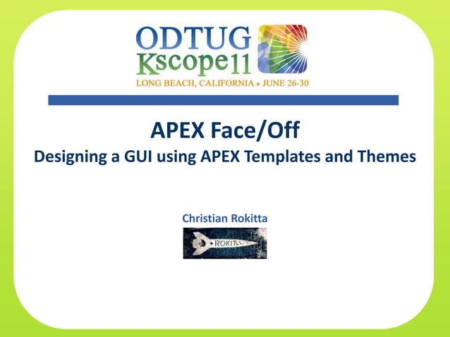 Face off apex template and themes - 3.0 - k-scope11 | PPT