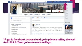 Faceook privacy setting tutorial by jessy | PPTX