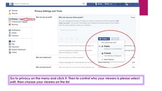 Faceook privacy setting tutorial | PPT