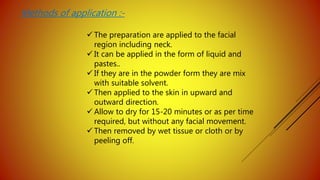 Face pack and masks | PPTX