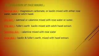 Face pack and masks | PPTX