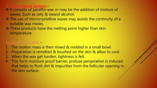 Face pack and masks | PPTX