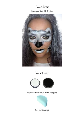 Polar Bear Halloween Makeup
