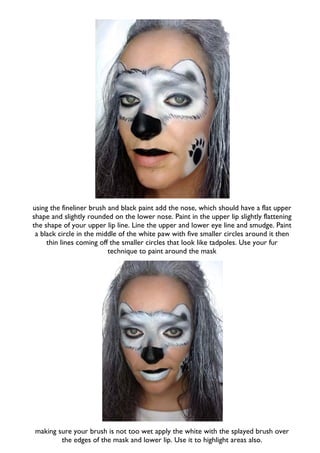 Wolf Face Paint Designs
