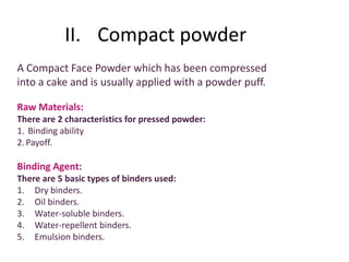Face powder & foundation | PPTX