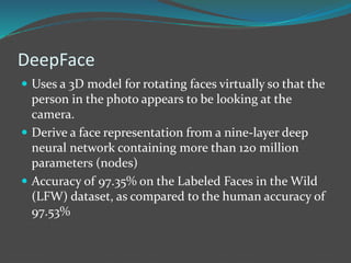Face Recognition Techniques | PPTX