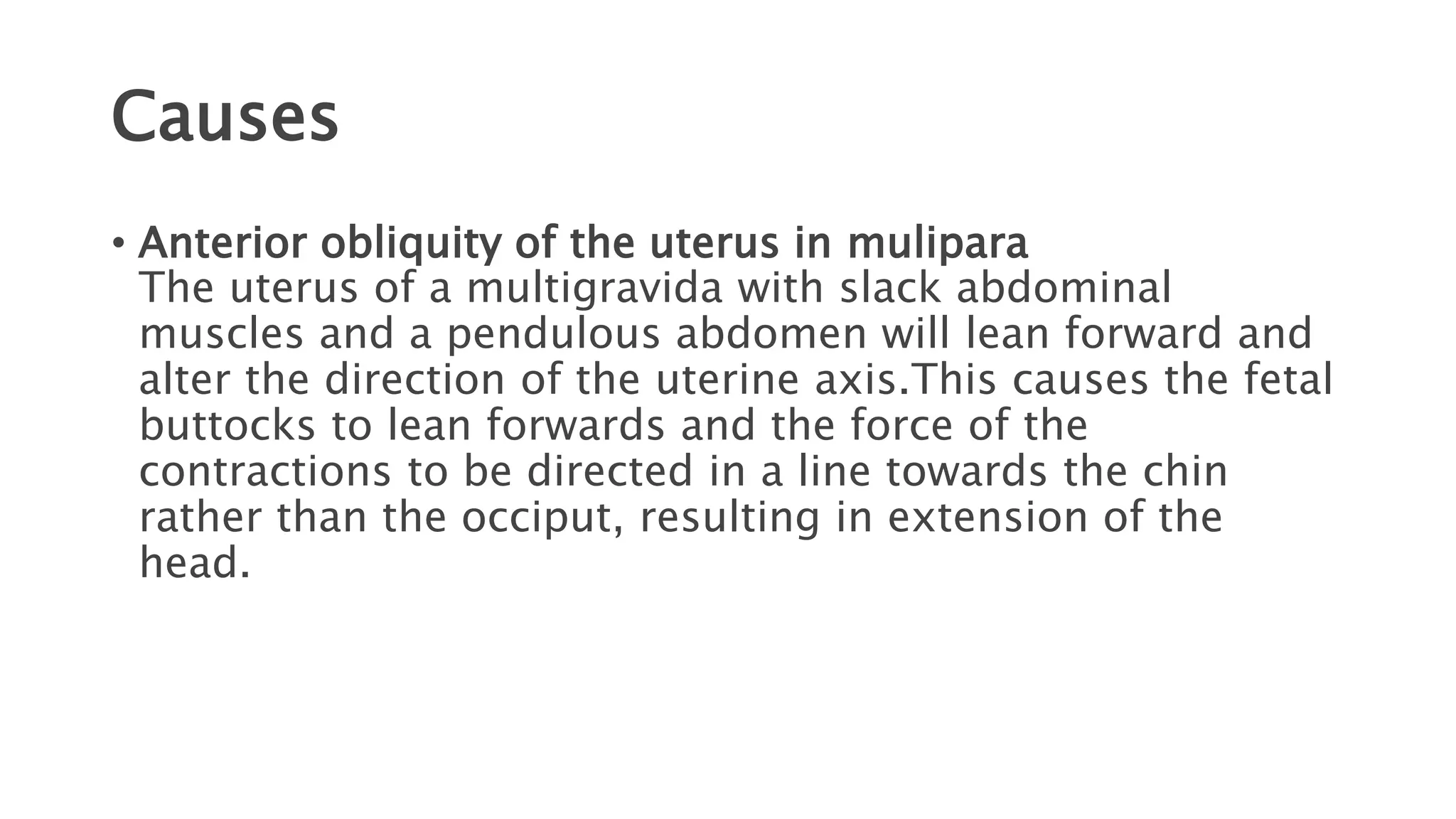 face presentation.pptx | Pregnancy | Reproductive Health