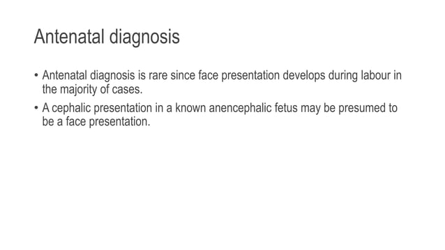 face presentation.pptx | Pregnancy | Reproductive Health