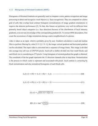 Attendance Using Facial Recognition | PDF