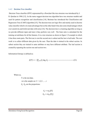 Attendance Using Facial Recognition | PDF