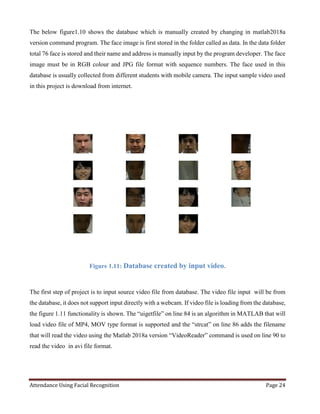 Attendance Using Facial Recognition | PDF