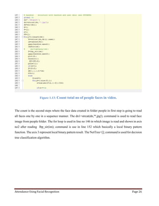Attendance Using Facial Recognition | PDF