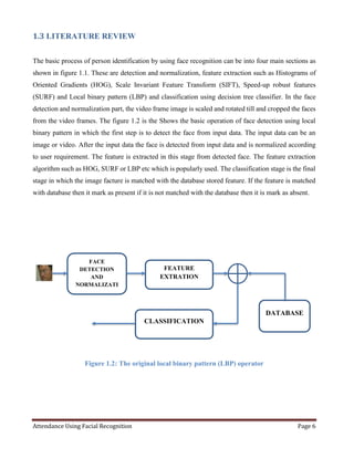 Attendance Using Facial Recognition | PDF