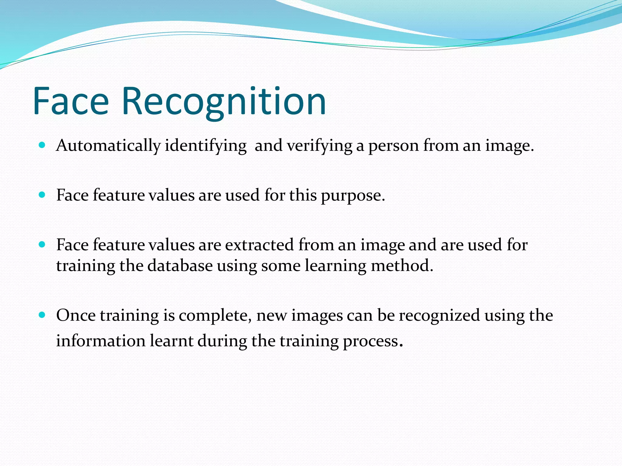 Face Recognisation System Pptx Artificial Intelligence Technology