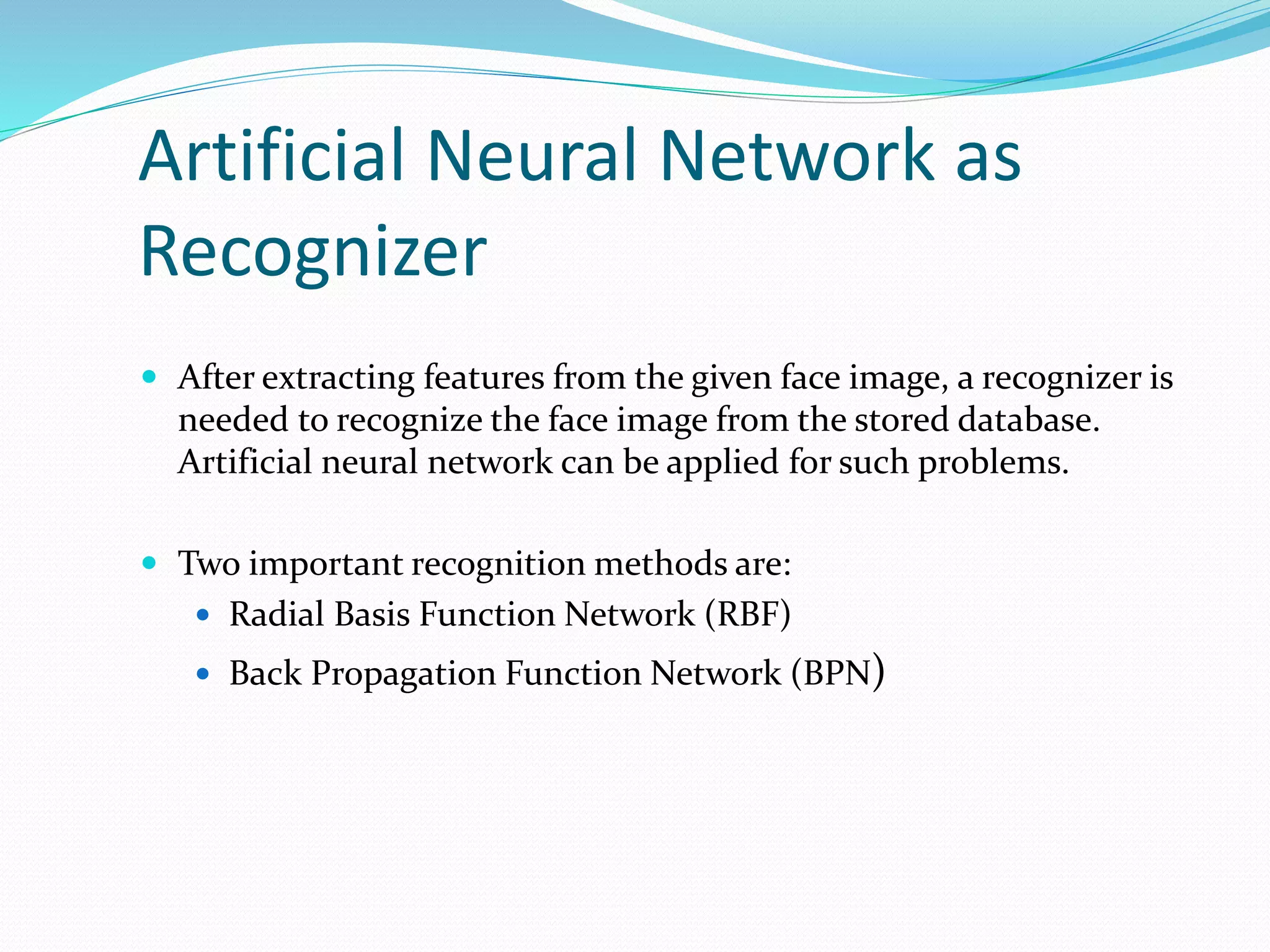 Face Recognisation System Pptx Artificial Intelligence Technology