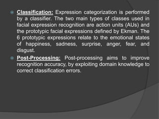 Facel expression recognition | PPT