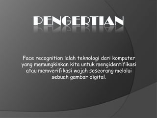 Face recognition | PPTX