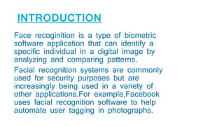 Face recognition | PPTX